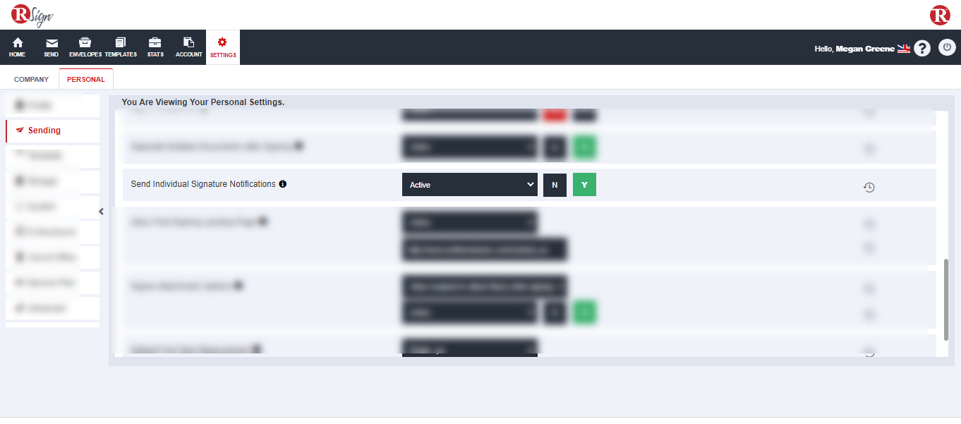 Send Individual Signature Notifications – Help Center