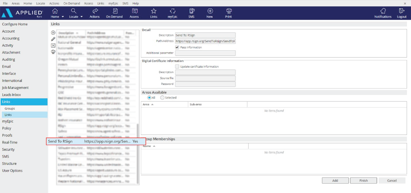 RSign® service for Applied Epic - Setup Guide – Help Center