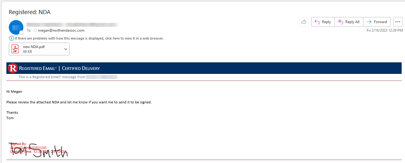 RPost Ink signature box – Help Center