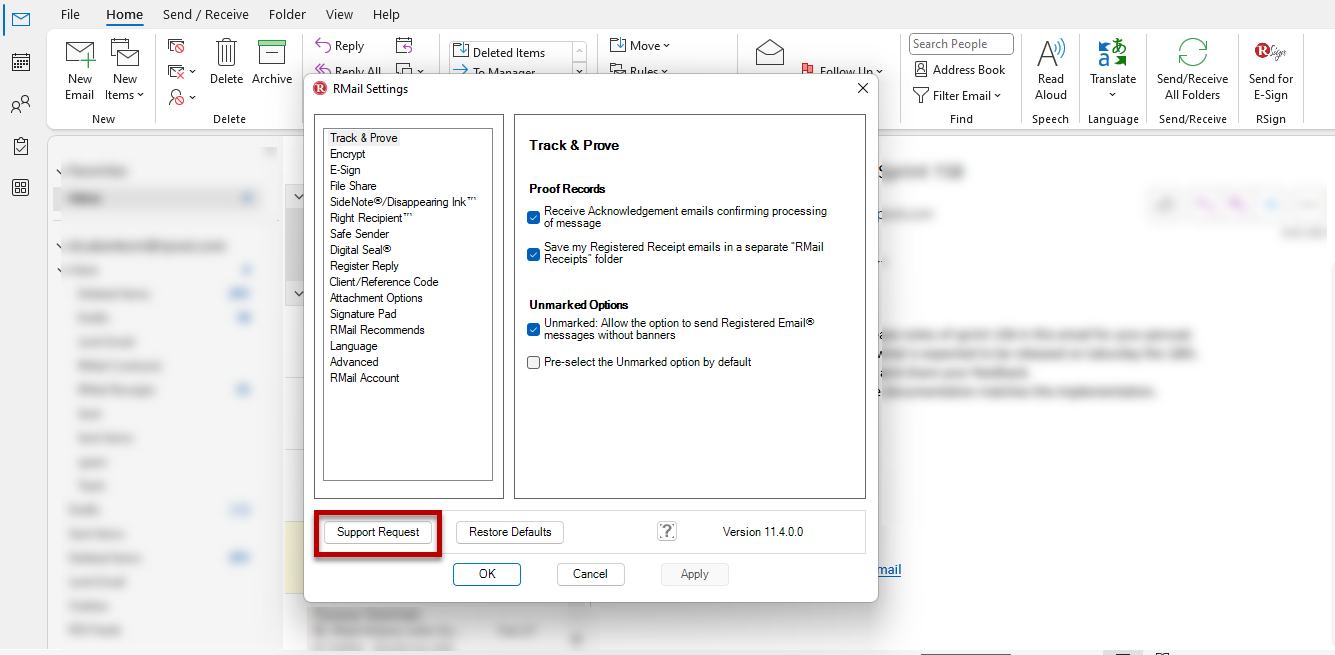 Missing RMail "Send Registered" Button for Outlook Desktop plug-in ...