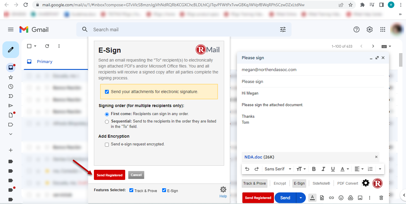 Step-by-Step guide to E-Sign using RMail for Gmail – Help Center