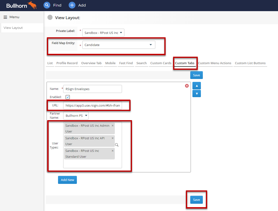 RSign® service for Bullhorn - Setup Guide – Help Center