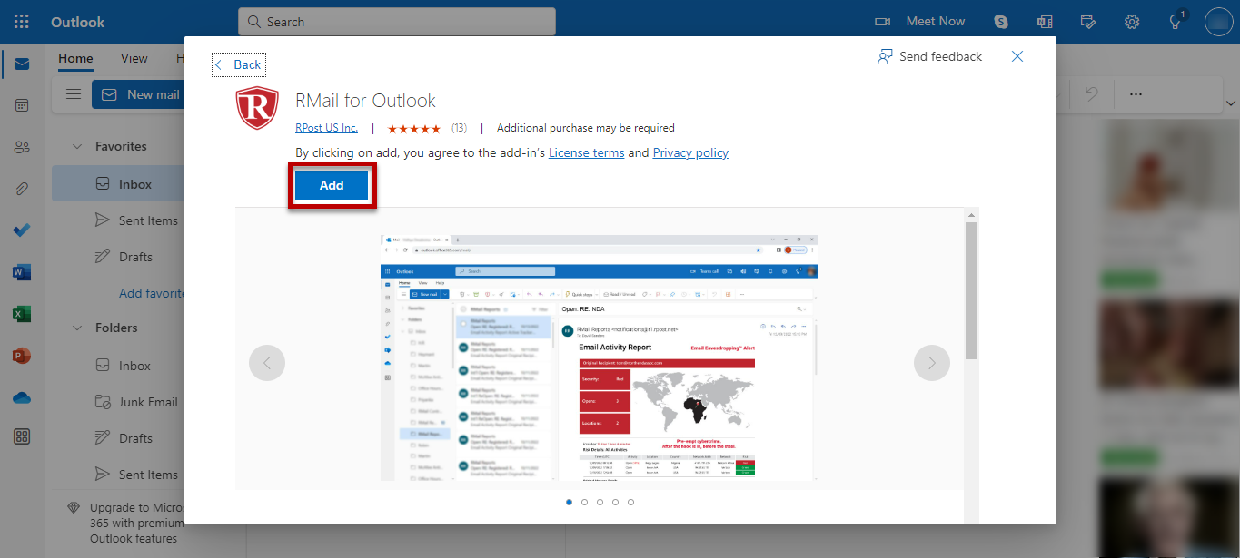 How to install RMail app for Outlook: Online – Help Center