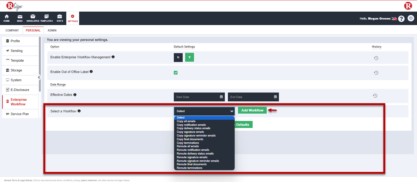 Enterprise Workflow – Help Center