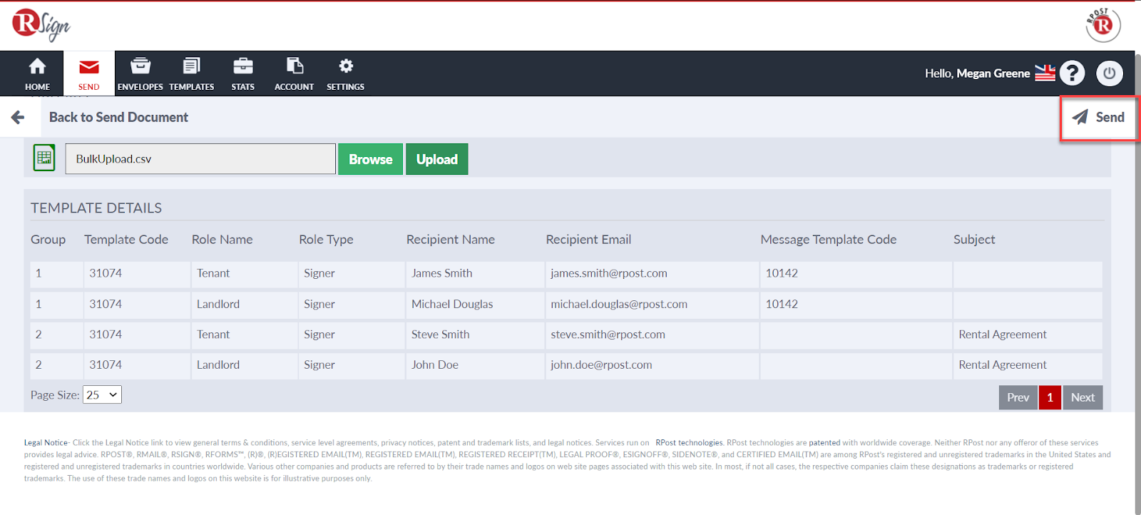 RSign Bulk Send – Help Center