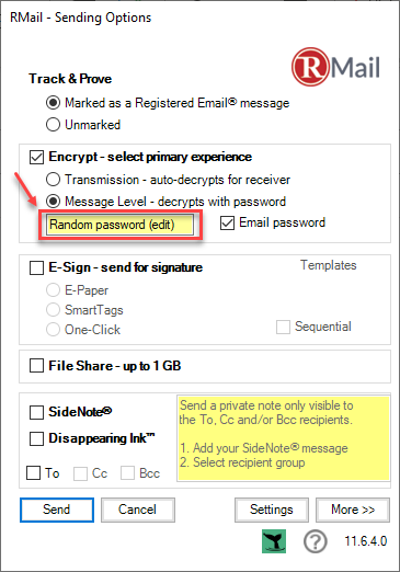 RMail Encryption - System Level Settings – Help Center